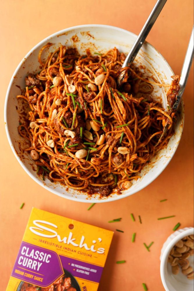 Dan Dan Curry Noodles: A Flavorful Fusion Recipe - Sukhi's